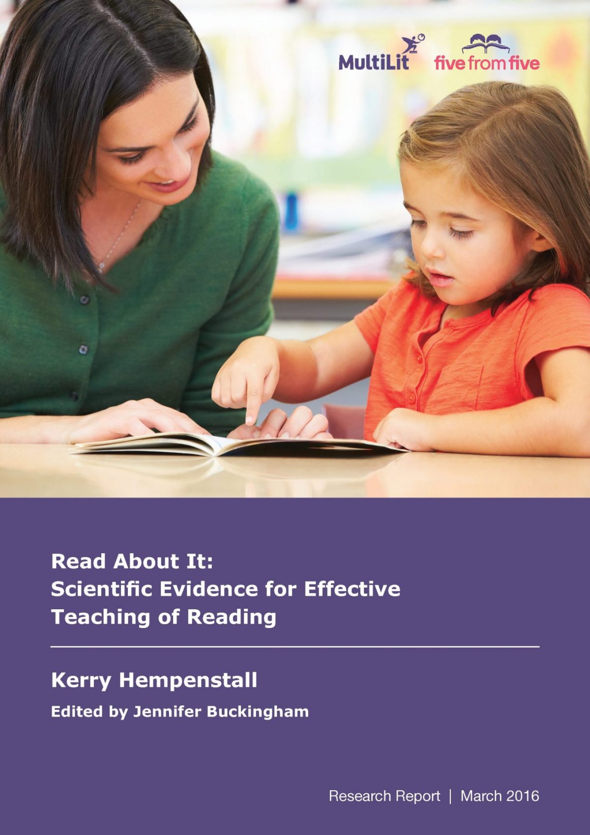 Read About It: Scientific Evidence for Effective Teaching of Reading ...